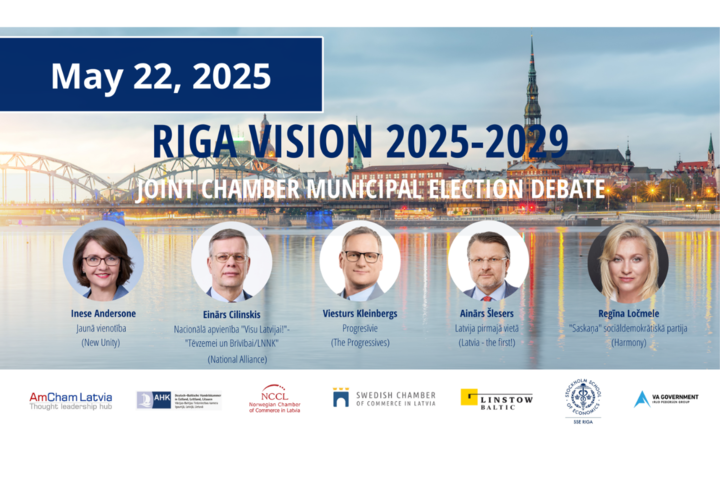 Joint Chamber Municipal Election Debate – RIGA VISION 2025 - 2029